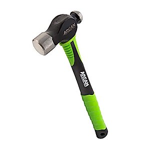 Arcan 500 GM/16 OZ Ball Peen Hammer 297MM 5G Fiberglass Handle with Rubber Grips and Drop Forged Heads (AH16BP)