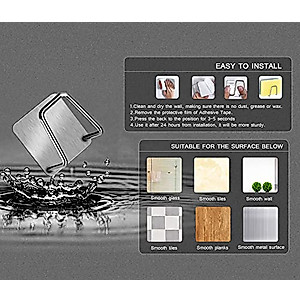 SENLIXIN Sponge Holder Self Adhesive Sponge Holder for Kitchen Sink Caddy Stainless Steel Rust Proof Waterproof Quick Drying (A-Silver)