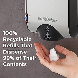 EnMotion Gen2 Moisturizing Foam Hand Sanitizer Dispenser Refill By GP PRO (Georgia-Pacific), Fragrance Free, 42334, 1000 ML Per Bottle, 2 Bottles Per Case