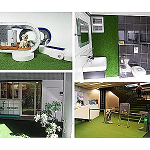 · Petgrow · Artificial Grass Turf Lawn 7FTX12FT,Economy Indoor Outdoor Synthetic Grass Mat 0.4inch Pile Height, Backyard Patio Garden Balcony Rug, Rubber Backing/Drainage Holes,Customized Sizes