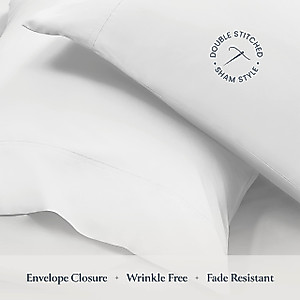 BELADOR Silky Soft Cali King White Sheet Set -Luxury 6 Piece Bed Sheets For California King Size Bed, Secure-Fit Deep Pocket Sheets With Elastic, Breathable Hotel Sheets & Pillowcase Set, Wrinkle Free