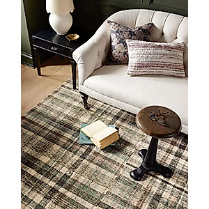 Loloi Chris Loves Julia x Humphrey Collection HUM-03 Forest/Multi, Contemporary 5'-0" x 7'-0" Area Rug feat. CloudPile™