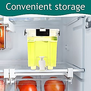 1 Gallon Drink Dispenser For Fridge,Beverage Dispenser With Spigot. Milk,Lemonade Dispenser,Juice Containers With Lids For Fridge, Parties And Dairly Use，100% Sealed And Filter screen