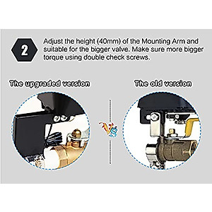 UJV Ufairy WiFi 3rd Generation Smart Water Valve Shutoff Manipulator Domotique Valve Controller Compatible with Alexa Google No Hub Required Black 31x15x75cm GR-W-105