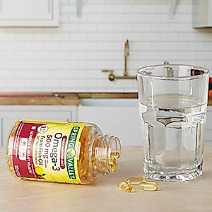 Spring Valley Omega-3 500 mg from Fish Oil, Heart Health, Lemon,120 Softgels (Pack of 2)