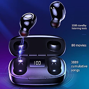 Noise Cancelling Wireless In-Ear Earphones Light-Weight Earbuds with LED Display Charging Case for Sport Wireless Earbuds Bluetooth Headphones with Mic