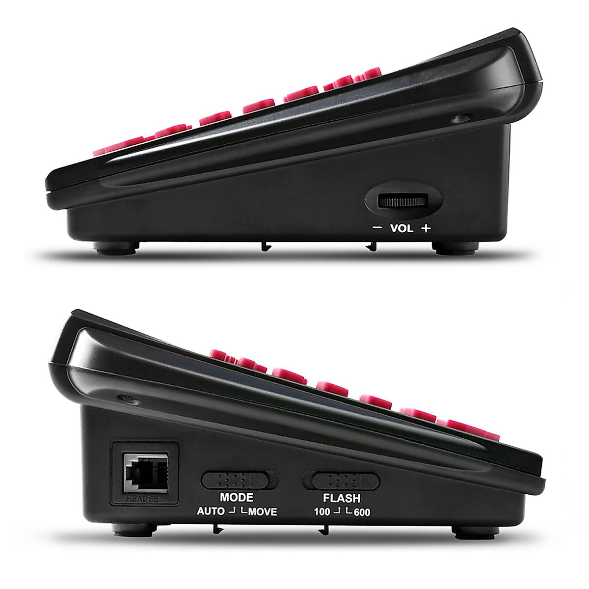 AGPtEK Upgraded Call Center Phone, Corded Telephone with Binaural Headset & Dialpad for House Call Center Office - Noise Cancellation