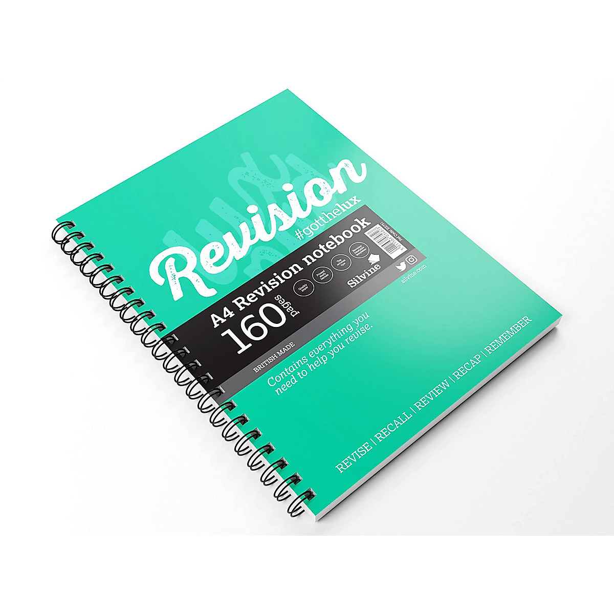 Silvine A4 Luxpad Revision Notebook Wirebound