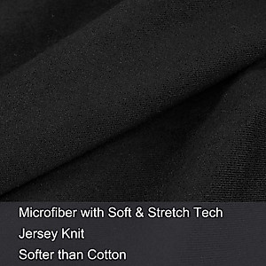 Stretch Toddler Pillowcases - Jersey Knit Travel Pillow Cases to Fit Pillows Sized 12x16, 13x18 or 14x20, Ultra Soft Envelope Closure, Small, Set of 2, Black