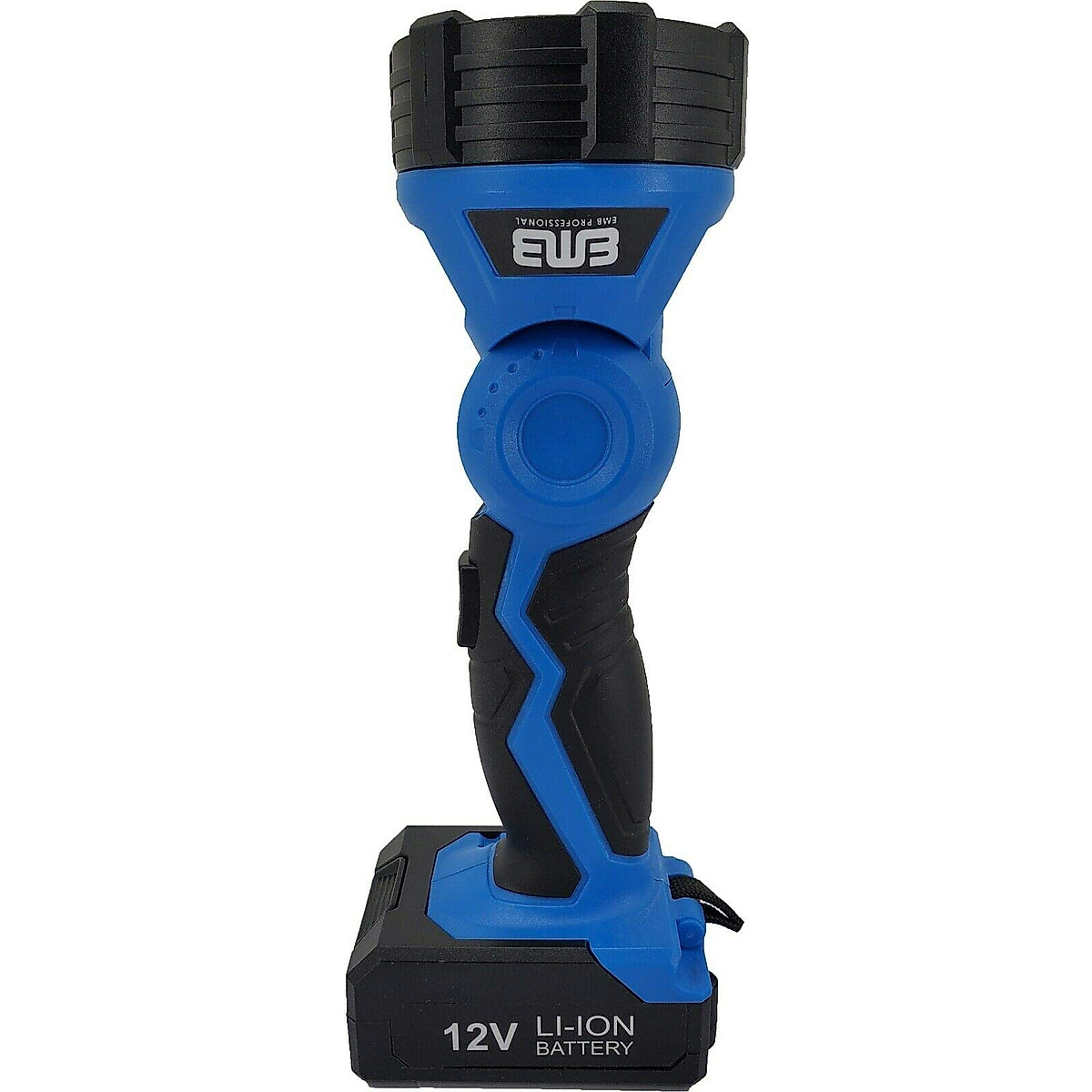 EMB 12V Lithium-Ion LED Rechargeable Cordless Worklight Flashlight Torch 4.3 Hours Long Lasting Extra Bright High Power 4500 Lux Handle with Charger Included