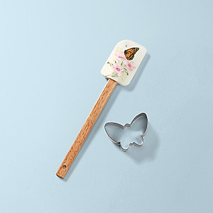 Lenox Butterfly Meadow Spatula & Cookie Cutter Set, 2.56