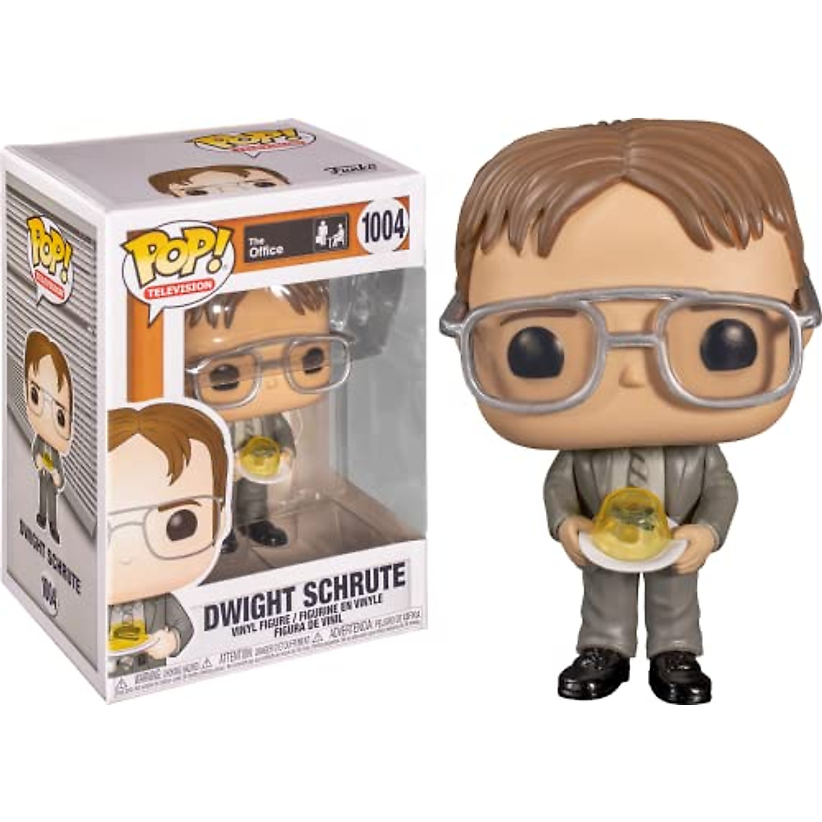 Funko The Office - Dwight Schrute with Gelatin Stapler Pop! Vinyl Figure (Bundled with Compatible Pop Box Protector Case)