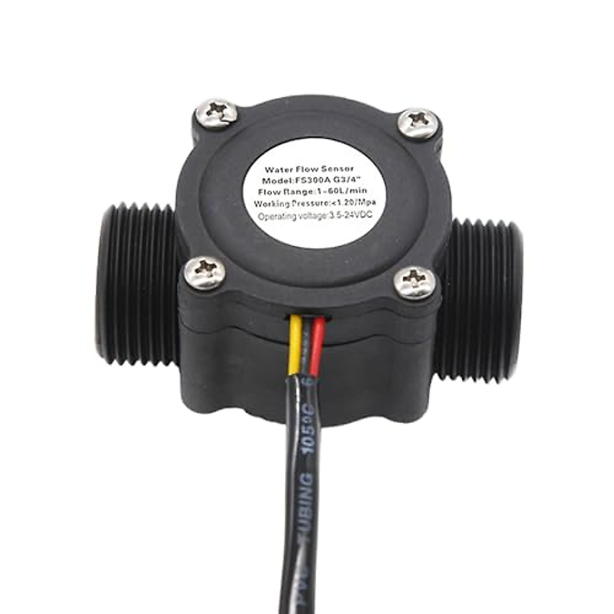 3/4'' Water Flows Flows Meter For Industrial Control Liquid Circulating 3.5V-24V 2-60L/min