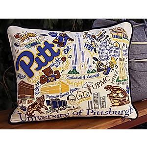 Catstudio University of Pittsburgh Collegiate Embroidered Decorative Throw Pillow