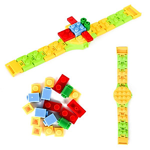 PROLOSO Building Blocks Bricks Glasses Watch Bow Tie DIY Toys Kids Birthday Gifts Party Favors Pack of 6
