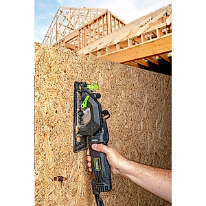 Genesis GCS445SE 4.0 Amp 4-1/2" Compact Circular Saw with 24T Carbide-Tipped Blade, Rip Guide, Vacuum Adapter, and Blade Wrench