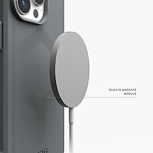 URBAN ARMOR GEAR UAG Case [Updated Version] Compatible with iPhone 15 Pro Max Case 6.7" Essential Armor Silver Built-in Magnet Compatible with MagSafe Charging Rugged Military Grade Protective Cover