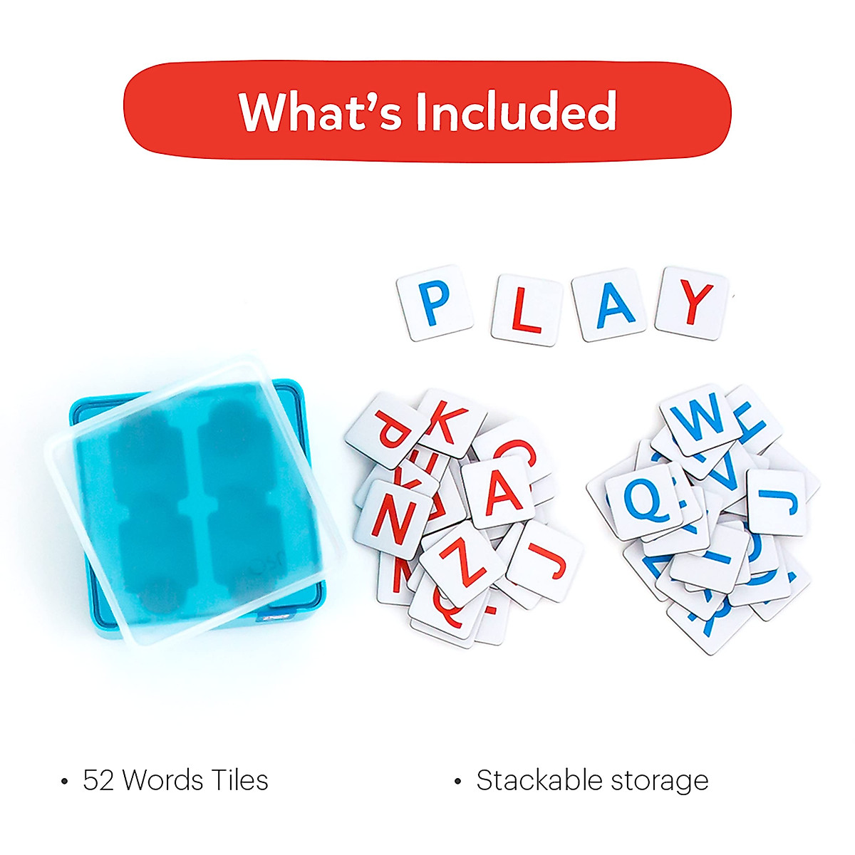 Osmo - Genius Words for iPhone, iPad & Fire Tablet - Ages 6-10 - Interactive Letter Recognition,Phonics,Sight Words & Spelling - Educational Learning Games - STEM Toy - Boy & Girl (Osmo Base Required)