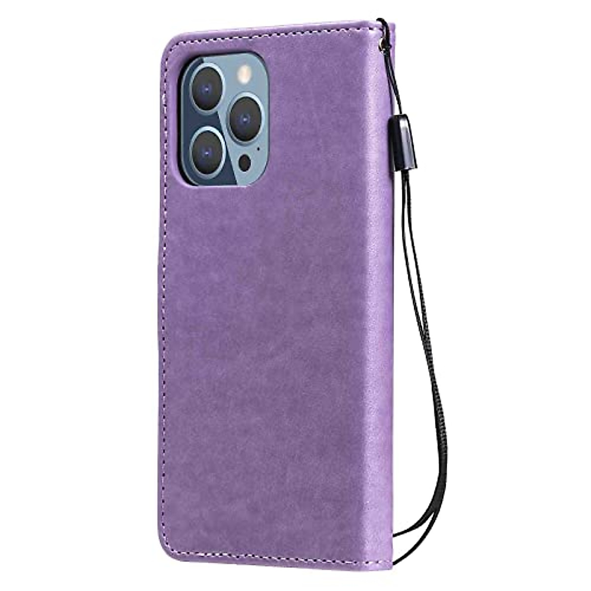 Fansipro Phone Cover Wallet Folio Case for Oppo Reno 6 PRO Plus 5G, Premium PU Leather Slim Fit Cover for Reno 6 PRO Plus 5G, 2 Card Slots, Nice fit, Purple