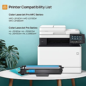 TN227 TN-227BK/C/M/Y High Yield Compatible Toner Cartridge Replacement for Brother TN227 TN 227 TN223 Compatible with MFC-L3770CDW MFC-L3750CDW MFC-L3710CDW HL-L3270CDW HL-L3210CW Printer, 5 Pack