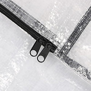 Extra Large Clear Storage Bag with Zippers for Clothing Recycling Bags Moisture Protection Bag Bedroom Closet Heavy-Duty Storage Tote 3 Pcs