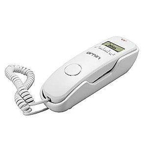 Ornin T112 Trimline Corded Telephone with Caller ID(Off-White)