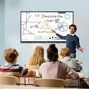 JAV Smart Board 55" Smartboard Interactive Whiteboard for Office, Digital Interactive White Board Electronic Smartboards for Classroom (Wall Mount Included)