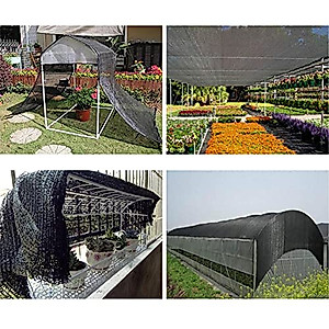 winemana 40% Black Shade Cloth, 20 x 48 FT Durable Mesh Tarp with Grommets, Resistant Garden Sun Shade Netting, Shading Antifreezing for Pergola, Greenhouse, Plants Growing, Chicken Coop