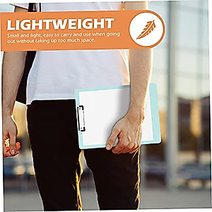 IMIKEYA 2Pcs a4 Folder Board Plastic folders Paper Folder Office Supplies folders Hospital clipboard a4 clipboard hardback Clip Boards Metal Office Document Clip exam Paper Clips Thin