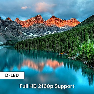 Pyle 50" 2160p UHD Smart TV - Flat Screen Monitor HD DLED Digital/Analog Television w/Built-in WebOS Hub Operating System, HDMI, USB, AV, Full Range Stereo Speaker, Wall Mount, Includes Remote Control