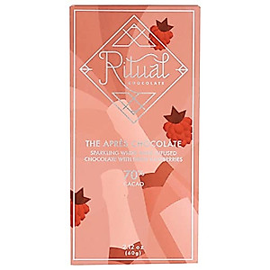 Ritual Chocolate, Bar Chocolate Champagne Raspberries Apres, 2.12 Ounce