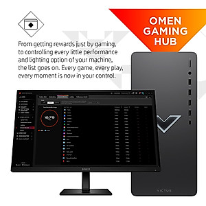 Victus 15L Gaming Desktop HyperX Bundle, 13th Generation Intel Core i7-13700F, 16 GB RAM, 1 TB SSD, NVIDIA GeForce RTX 3060 Ti Graphics, Windows 11 Home, TG02-1040h (2023)
