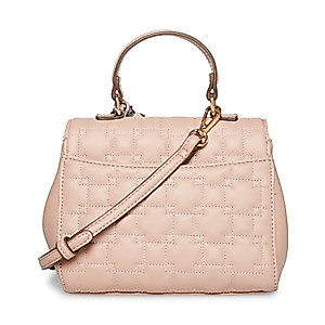 Anne Klein womens E/W Anne Klein Quilted petite E W flap satchel, Dusty Rose, One Size US