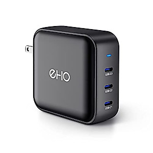 USB C Wall Charger, 140W PD 3.1 PPS 3-Port GaN III Fast Charger Type C Charging Station Foldable Power Adapter Travel Charger Block Compatible w/MacBook, Laptop, iPad, iPhone, Samsung and More-Black