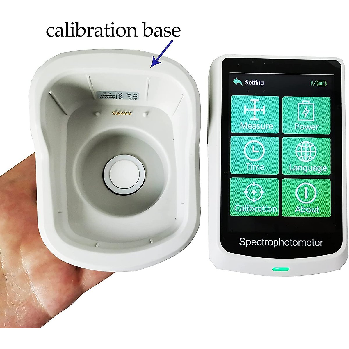 YFYIQI Three Apertures Spectrophotometer D/8 SCI SCE Spectrocolorimeter Color Meter Tester Analyzer with Repeatability ≤0.03 Interval 10nm PC Software Mobile App