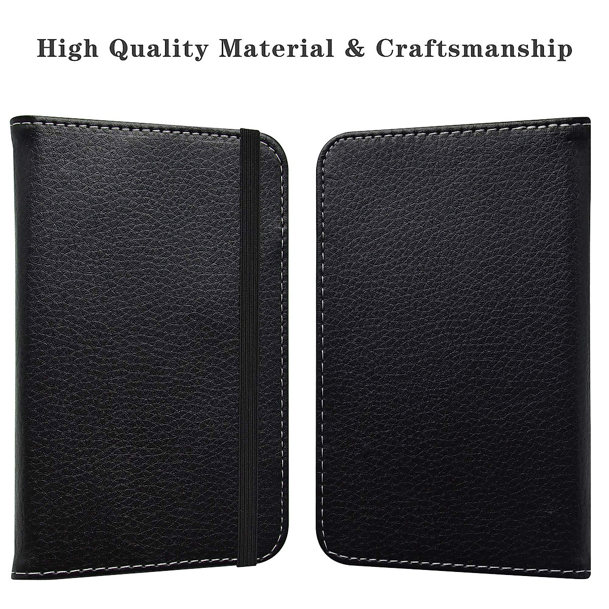 LiuShan Compatible with Microsoft Surface Duo case,PU Leather Slim Folding Stand Cover for Microsoft Surface Duo (Not fit Surface Duo 2) Tablet,Black