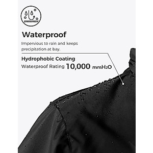 wantdo Women's Mountain Skiing Jacket Outdoors Snowboarding Outerwear Black 2XL