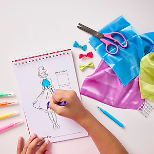 Creativity for Kids Designed by You Fashion Studio: DIY Fashion Designer Craft Kit for Girls Ages 9-12, Dress Design Kit & Sewing Kit for Kids, Gifts and Toys for Girls