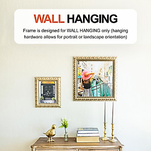 Craig Frames 16x20 Picture Frame, 2" Ornate Bronze Gold, Wall Hanging