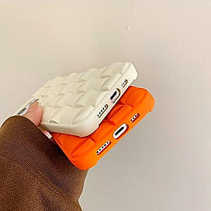 Yunguzi Clouds Compatible iPhone 12 Pro Max Case, Classic Checkered Desgin Soft TPU Heavy Duty Protection Shockproof Case Cover for iPhone 12 Pro Max (6.7 inch) (White)