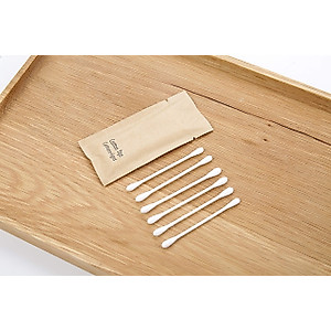 BIO CORN Kraft Paper Bag Paper Cotton Swabs Six Paper Large Head Swabs Hotel Toiletries Amenities （Case of 100)