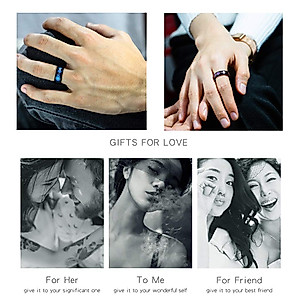 His Queen Wedding Bands Men's Women Stainless Steel Bridal Ring Set Couples Anniversary Engagement Promise Ring, Size 7