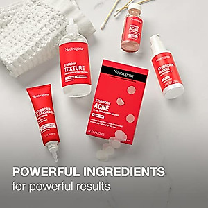 Neutrogena Stubborn Texture Resurfacing Serum With 10% Niacinamide & 4% Neoglucosamine designed for Acne-Prone, Improves Uneven Skin Tone & Refines Texture, Fragrance-Free, 1 fl. oz