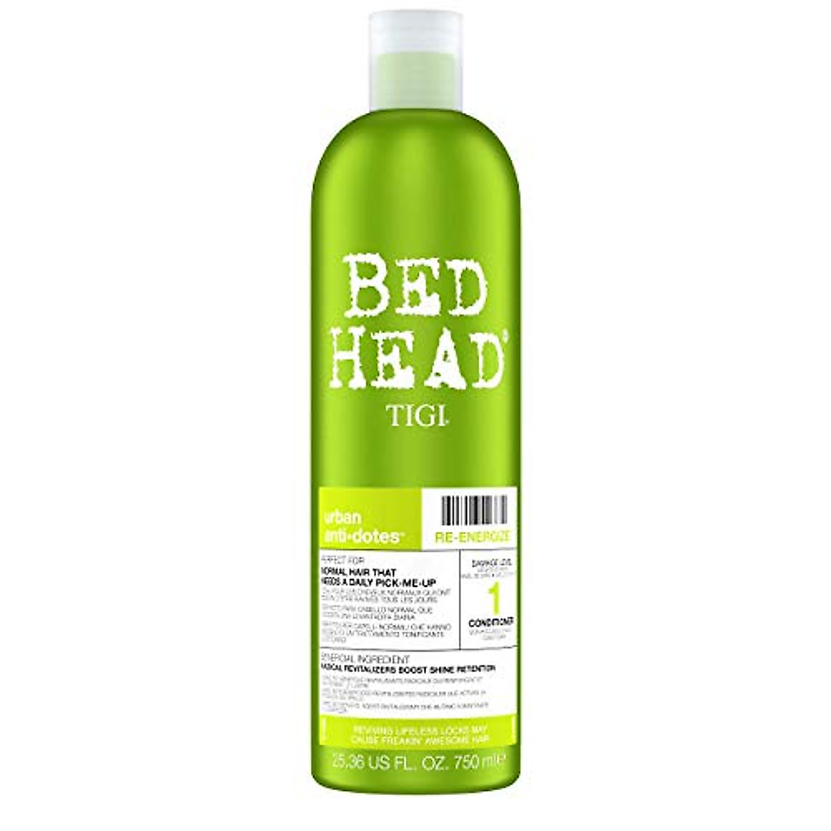 TIGI Bed Head Urban Antidotes Re-Energize Shampoo 25.36 oz (Pack of 2)