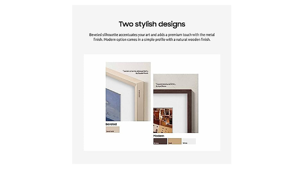Samsung 75” The Frame TV Customizable Bezel - Easy Snap-On Style