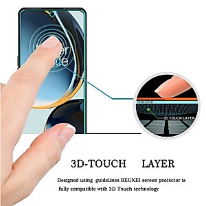 beukei (3 Pack) Compatible for OnePlus Nord N30 / OnePlus Nord CE 3 Lite 5G Screen Protector Tempered Glass,(6.72 inch) Touch Sensitive,Case Friendly, 9H Hardness
