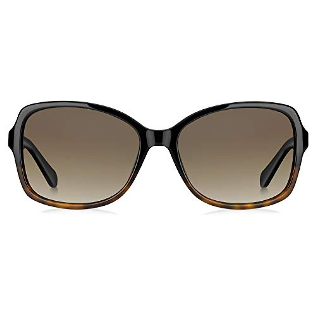 Kate Spade New York Women's Ayleen Rectangular Sunglasses, Black Havana, 56 mm