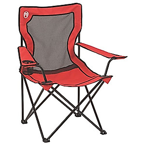 Coleman Ice Chest | Coleman 316 Series Wheeled Hard Coolers, 100qt Rock Grey & Broadband Mesh Quad Camping Chair