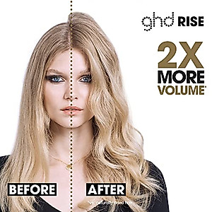 ghd Rise Hot Air Hair Brush | Professional Volumizing Hair Brush Blow Dryer, Hot Curling Brush to Dry Hair for Maximum Lift with Safer-for-Hair Styler Optimum Temperature | Black