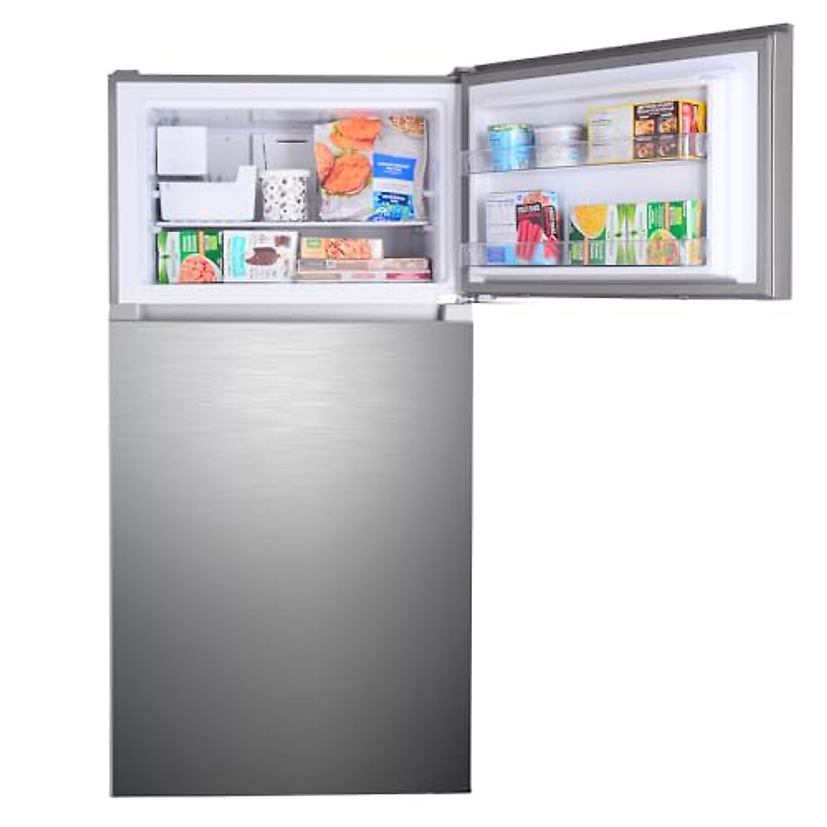 Kenmore 33 in. 20.4 cu. ft Capacity Refrigerator/Freezer with Full-Width Adjustable Glass Shelving, Humidity Control Crispers, Ice Maker, ENERGY STAR Certified, Fingerprint Resistant Stainless Steel